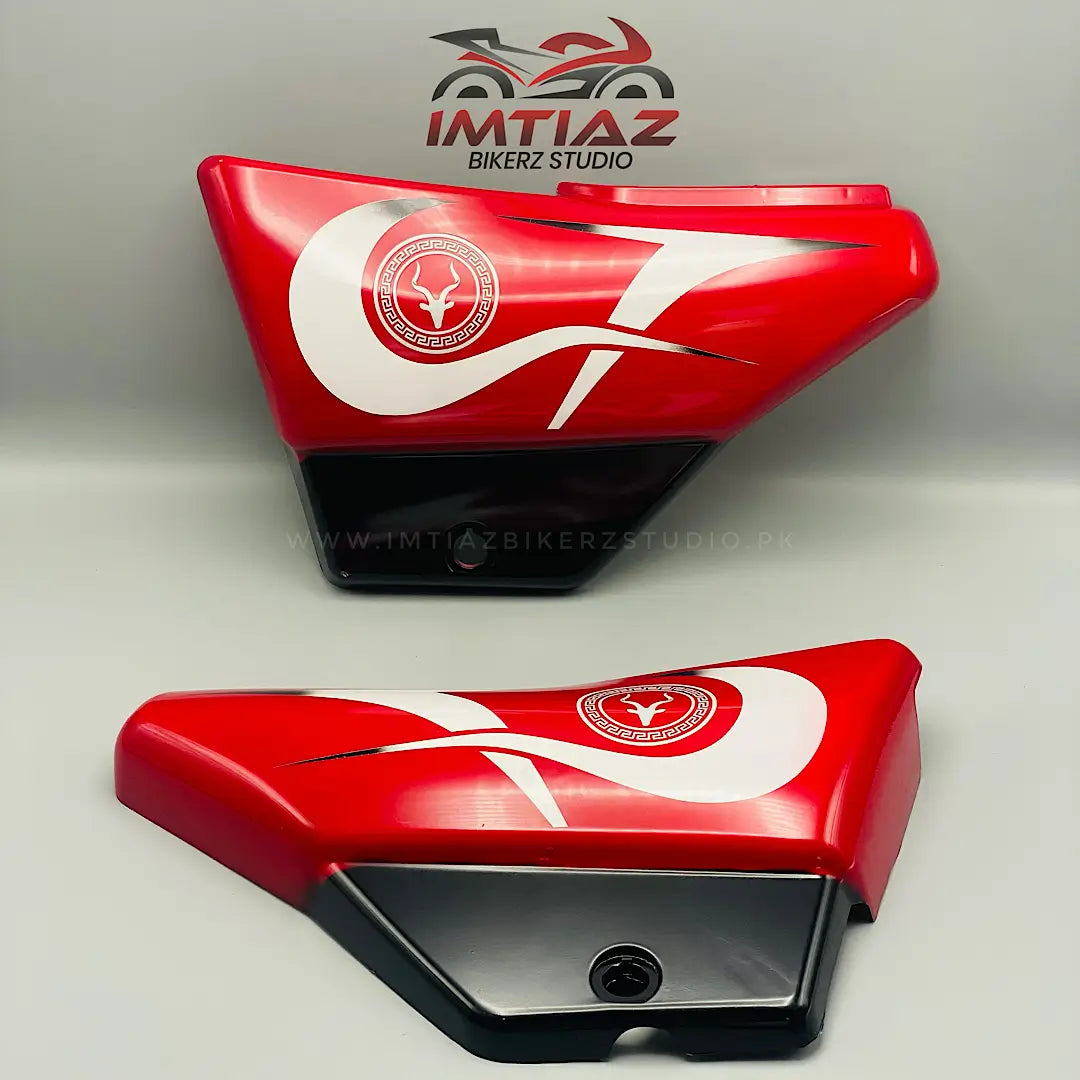 Markhor Red/white CD70 – Imtiaz Bikerz Studio